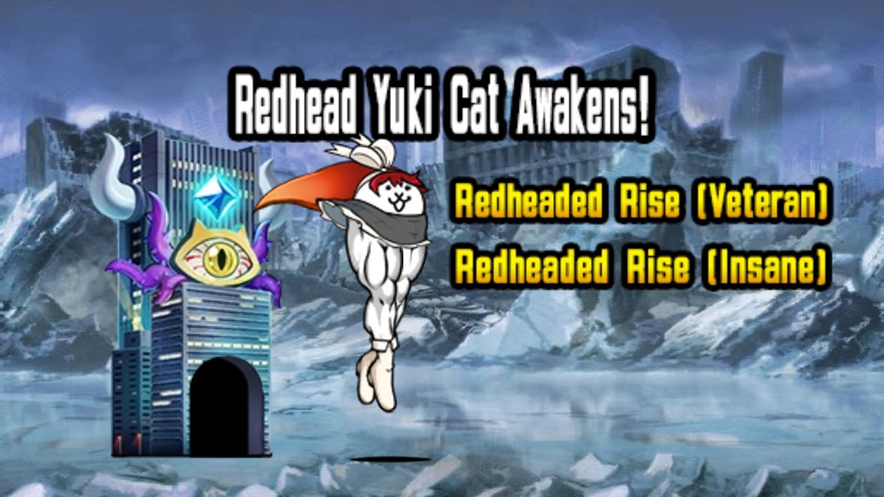 [The Battle Cats] Redhead Yuki Cat Awakens! - YouTube