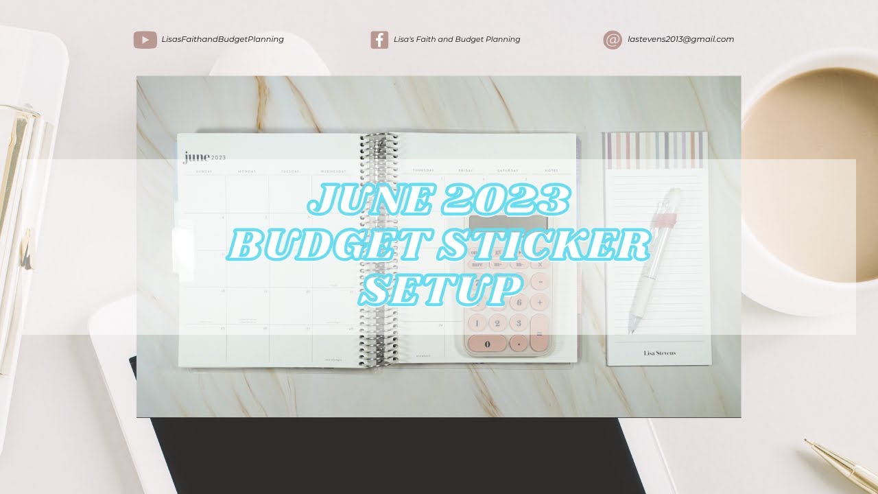 June 2023 Budget Sticker Setup - YouTube