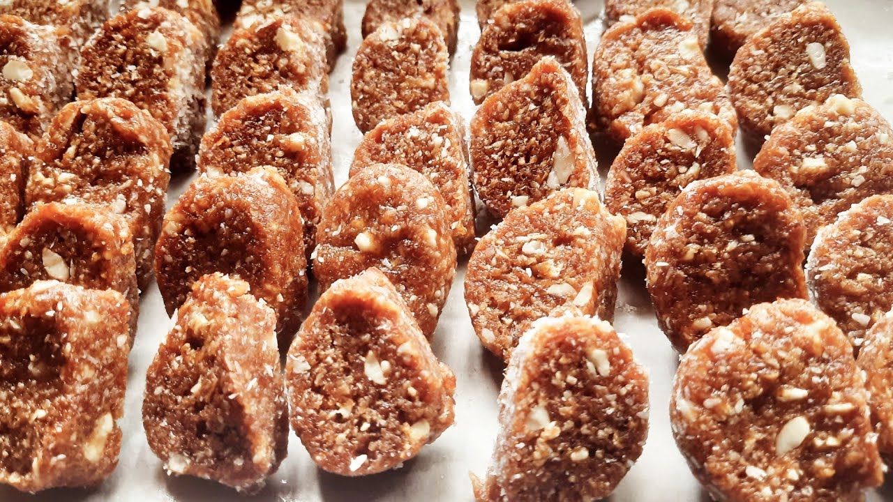 Sugar Free Dates Burfi Recipe With Three Ingredients | खजूर बर्फी ...