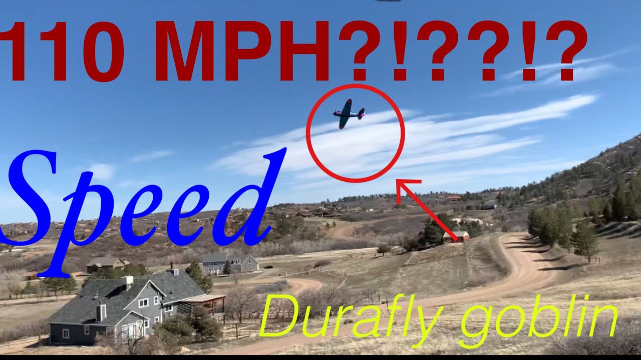 110 MPH!!?!? FASTEST RC PLANE FOR THE PRICE! (Durafly goblin) - YouTube