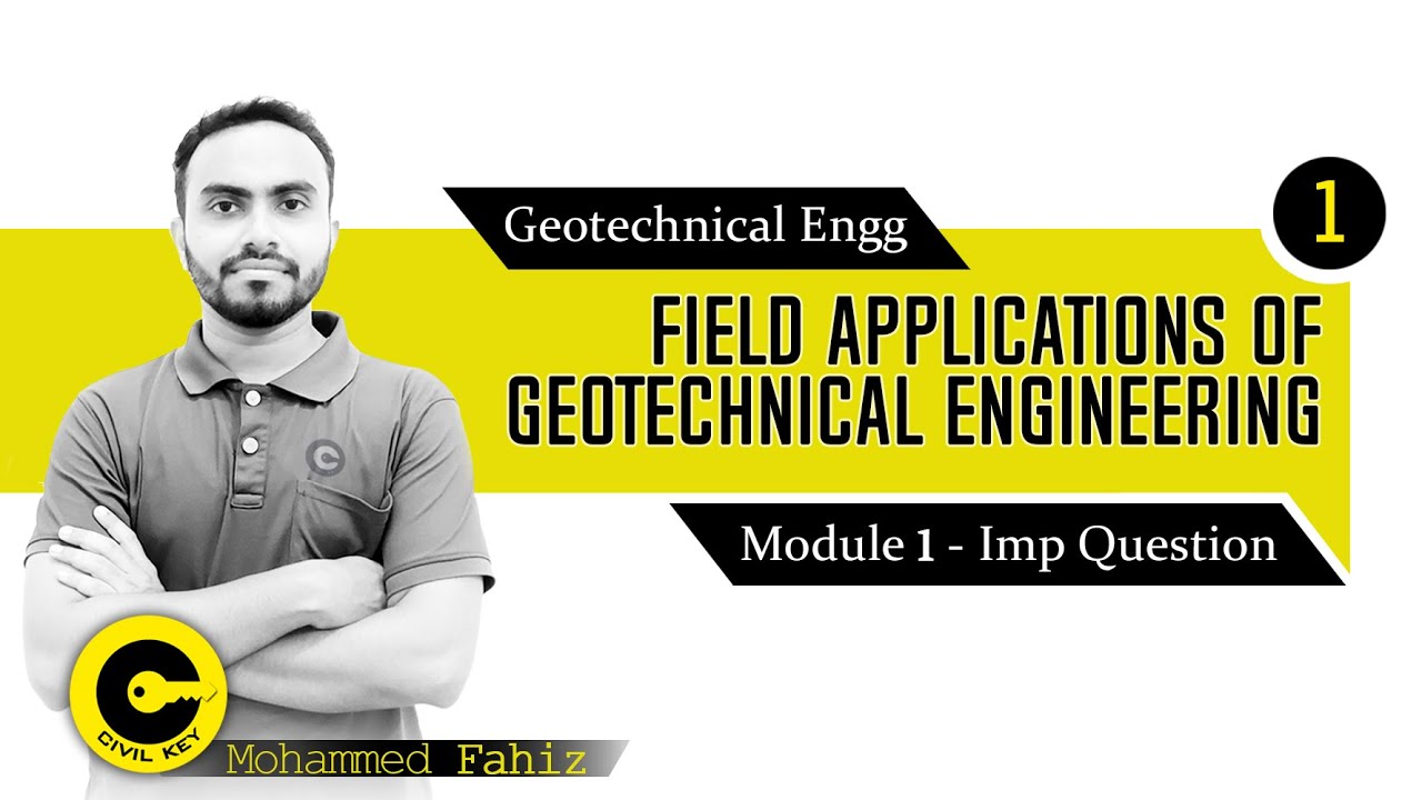 APPLICATIONS OF GEOTECHNICAL ENGINEERING - YouTube