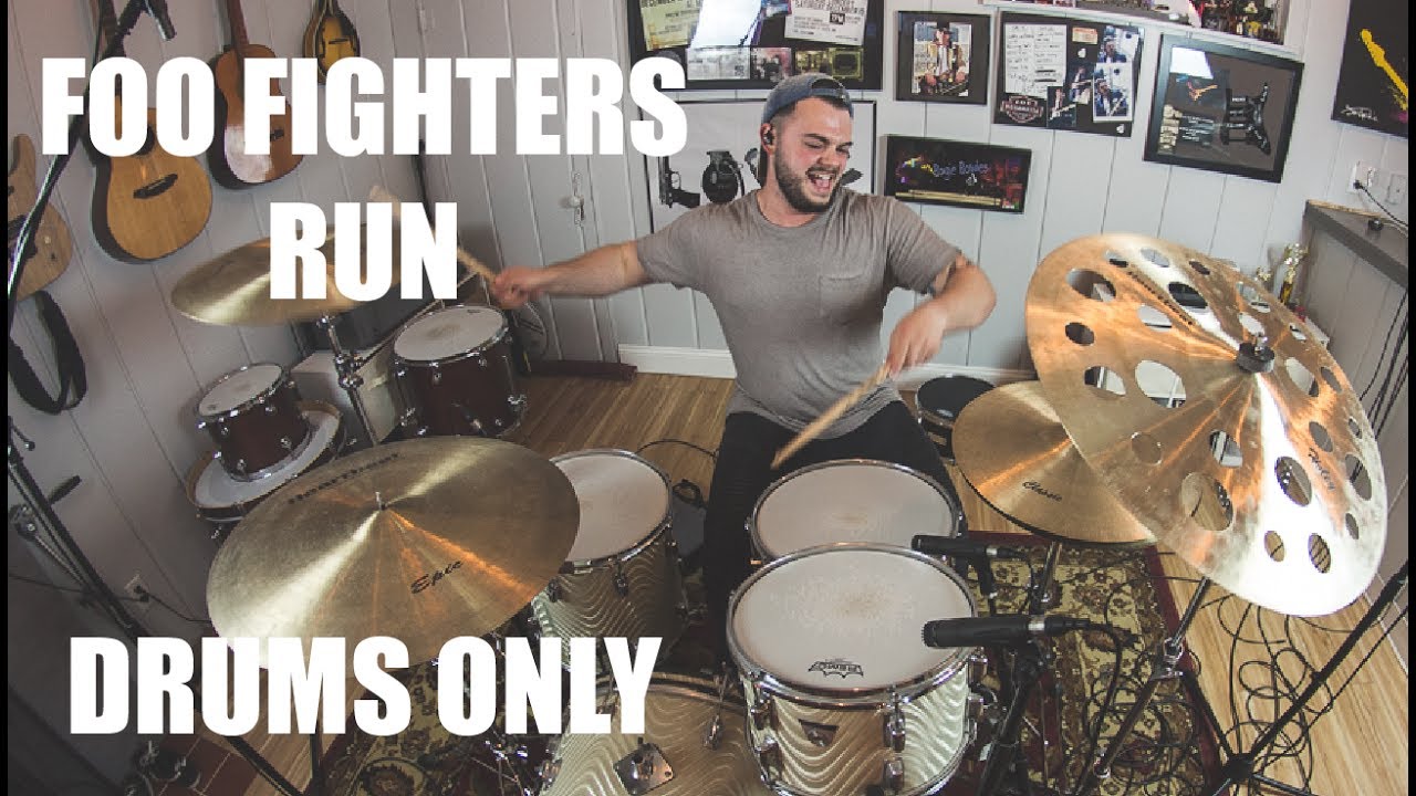 Foo Fighters - Run - DRUMS ONLY - YouTube