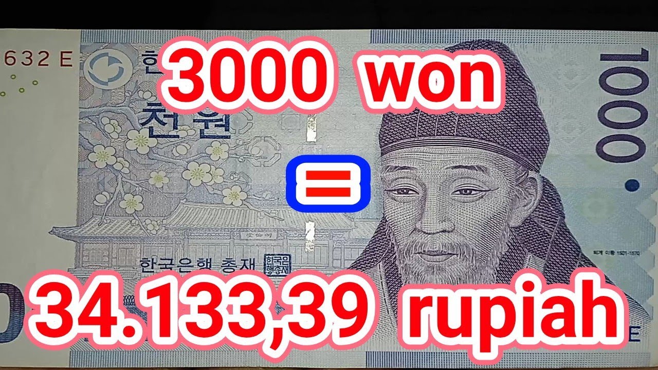 TERKUAK! 3000 won berapa rupiah - YouTube