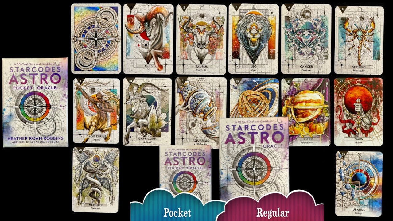 Starcodes Astro Pocket Oracle Deck Walk Thru - YouTube