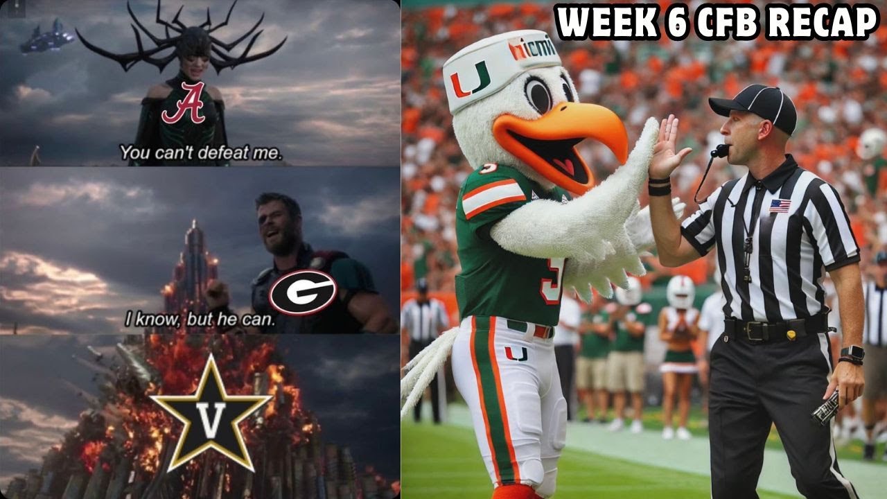 SO MANY UPSETS | CFB Week 6 Reactions - YouTube