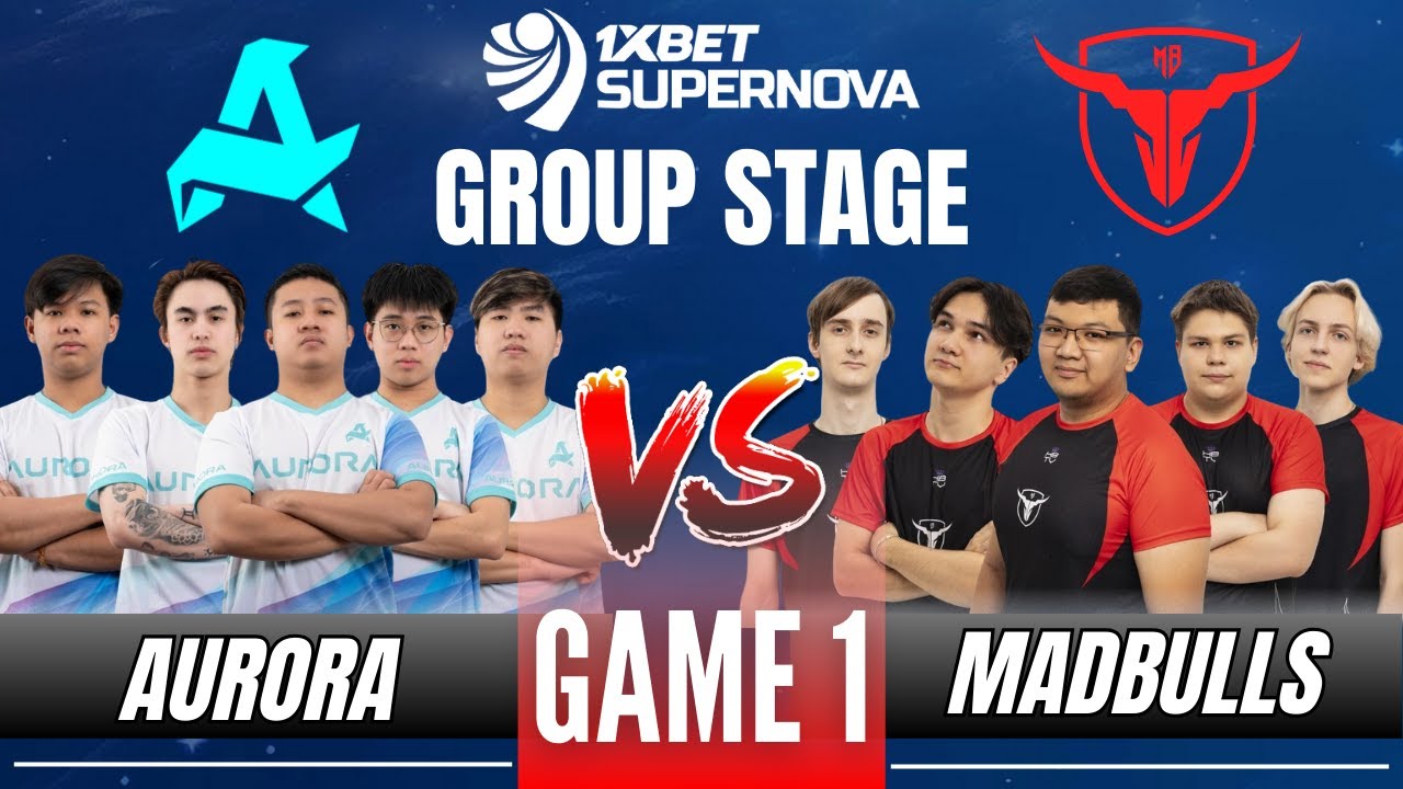 RORA VS MAD | AURORA vs MADBULLS GAME 1 | 1XBET SUPERNOVA MLBB ...