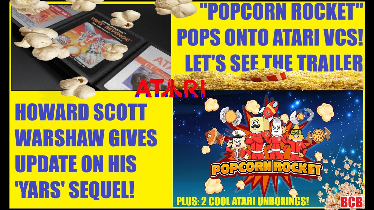 POPCORN ROCKET Pops Onto Atari VCS! Plus: Howard Scott Warshaw YARS ...
