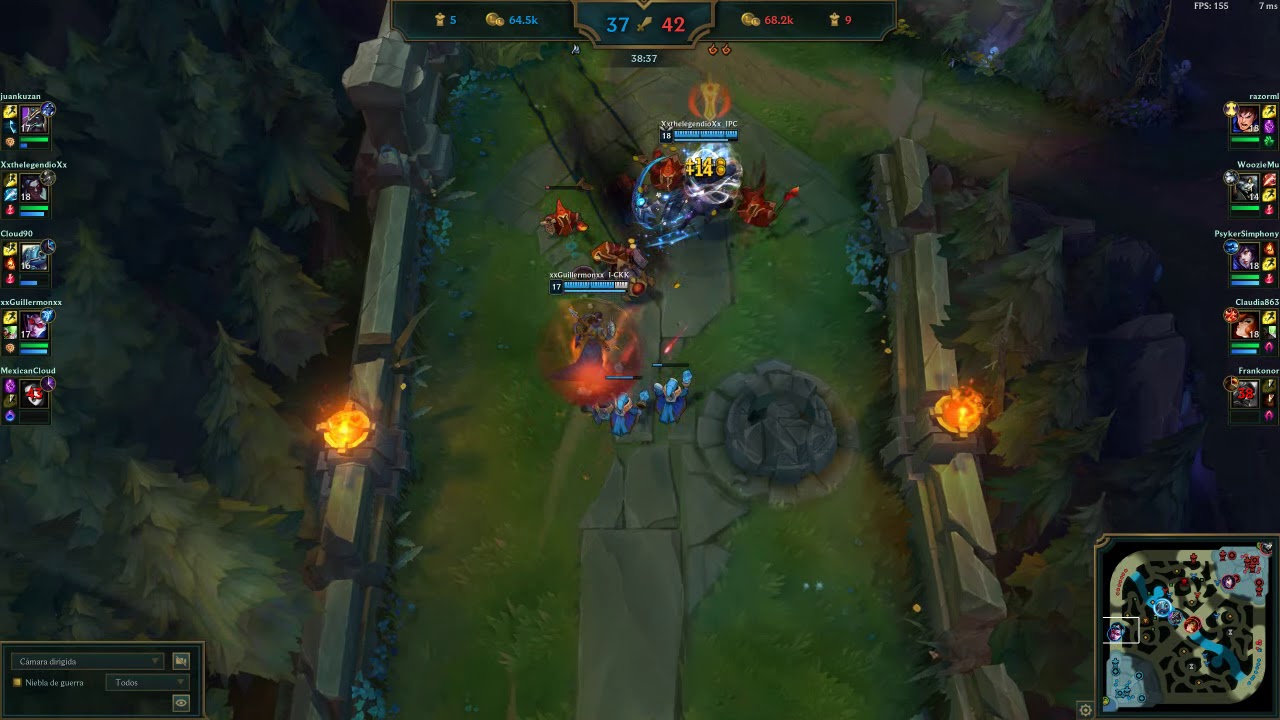 Brand steals the Baron and saves the day - League of Legends - YouTube