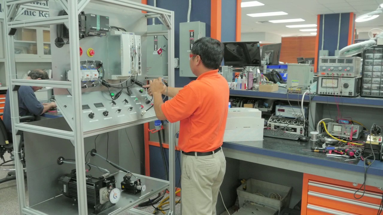 Lenze Custom Engineered Test Stand - YouTube