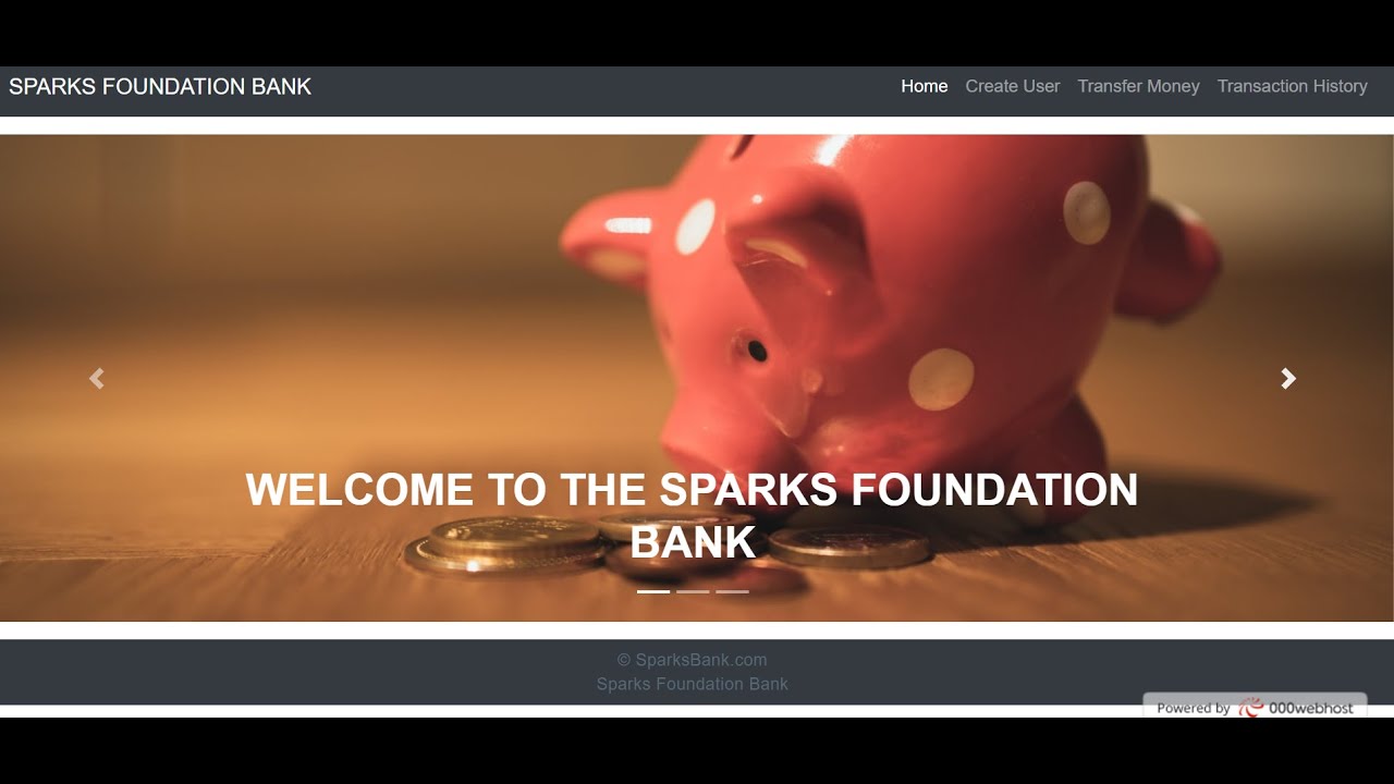 Sparks Foundation Basic Banking System TASK 1 (GRIP) - YouTube