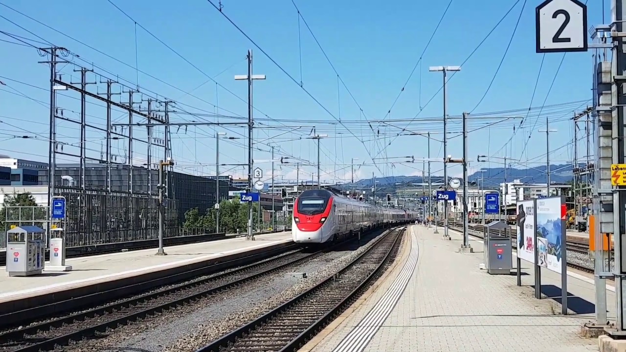 RABe 501 "Giruno" (Stadler Rail EC250 "SMILE") in Zug (18.07.18, Teil 2 ...