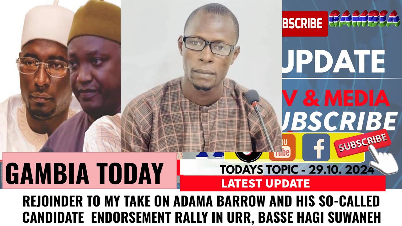 REJOINDER TO MY TAKE ON ADAMA BARROW AND HIS SO-CALLED CANDIDATE ...
