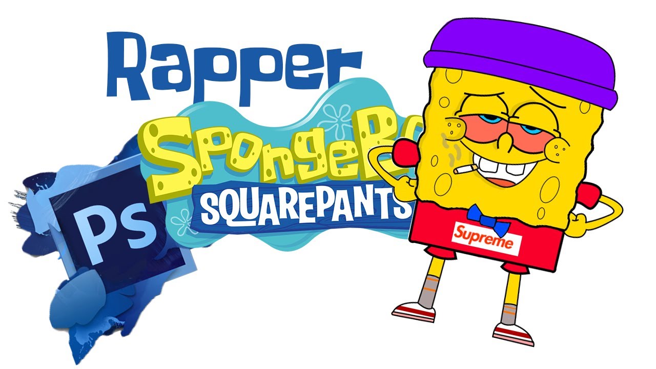 CREATING RAPPER SPONGEBOB in PHOTOSHOP - YouTube