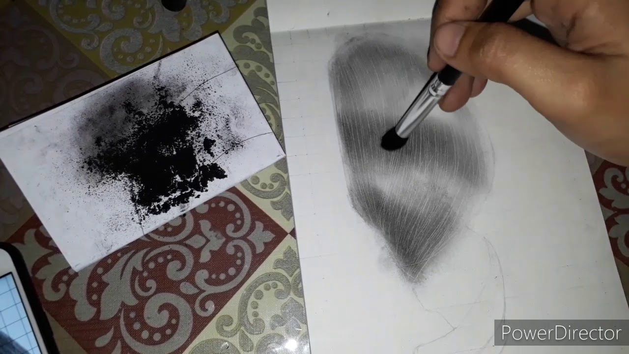 How to Draw Hair Using Indentation Technique - YouTube