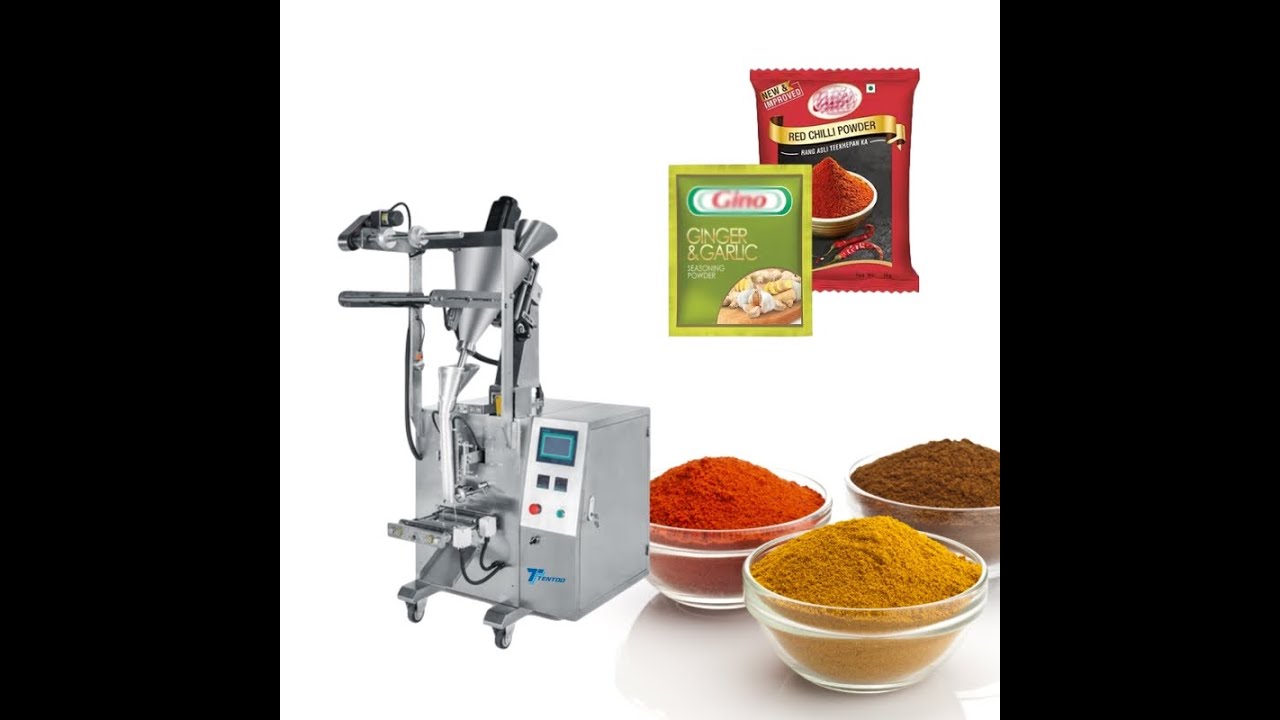 low cost automatic small powder coffee packing machine - YouTube