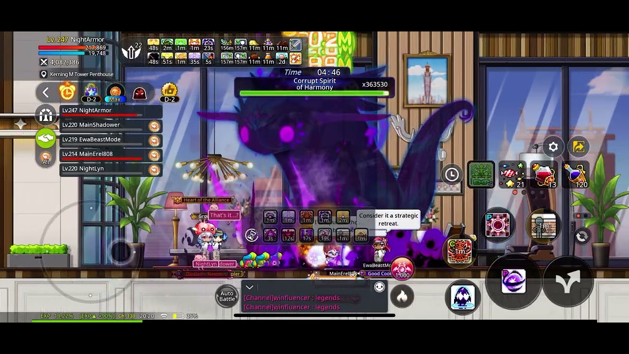 🏙️ Defeating Kerning Tower in MapleStory M! | Full Clear, Boss Fights ...