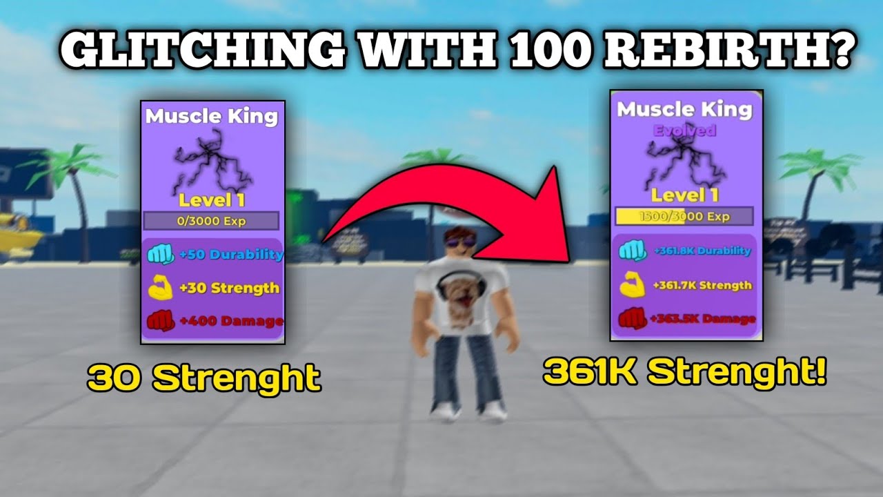 💪 Glitching Pet With 100 Rebirth Only! 💀 | Muscle Legends - YouTube