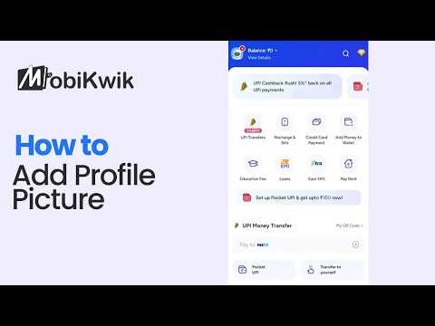 How to Add Profile Picture on Mobikwik