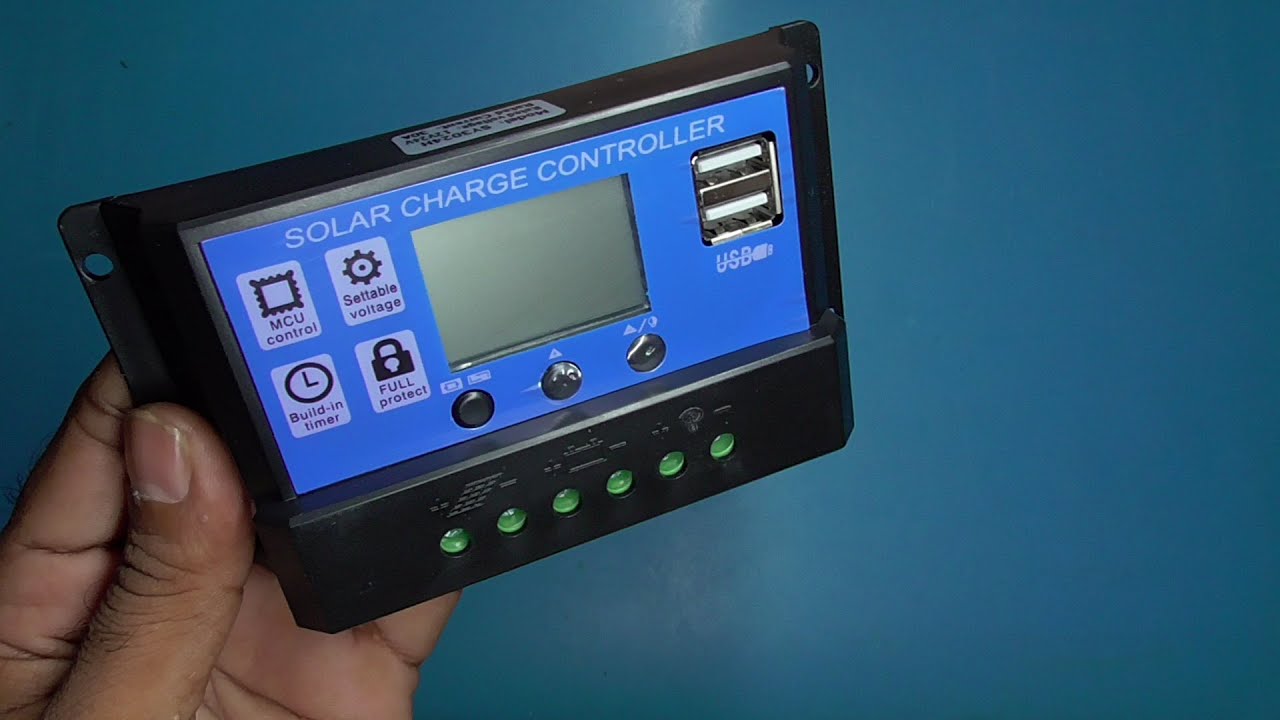 30A LCD Solar Controller, Multi-Function Adjustable LCD Display Street ...