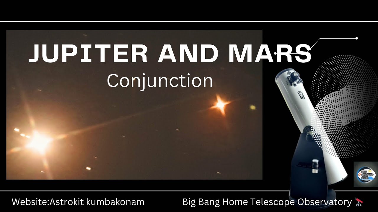 mars and Jupiter conjunction live - YouTube
