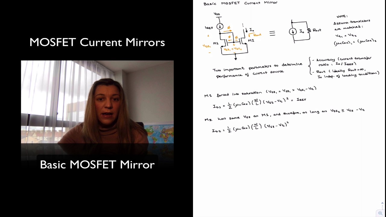 Basic MOSFET Current Mirror - YouTube