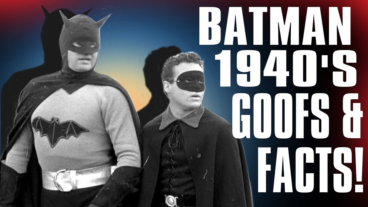 1940's Batman Movie Serials Goofs and Facts - YouTube