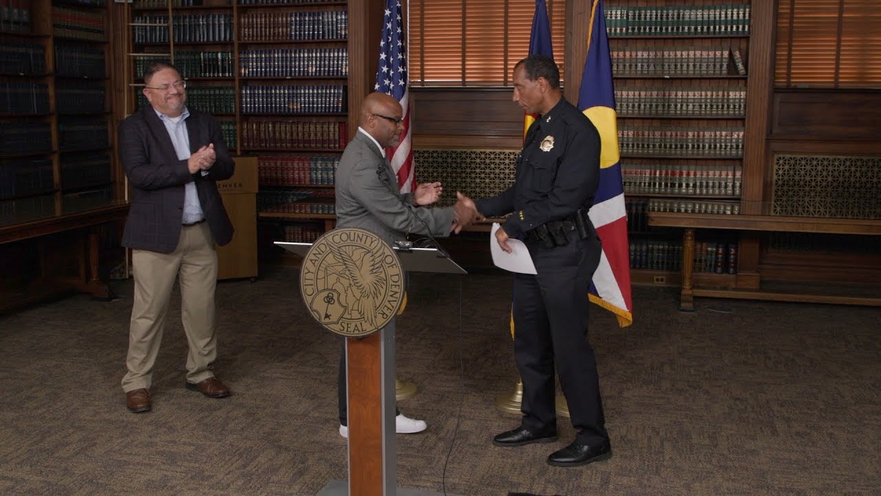 Mayor Hancock Introduces DPD Chief Nominee - YouTube