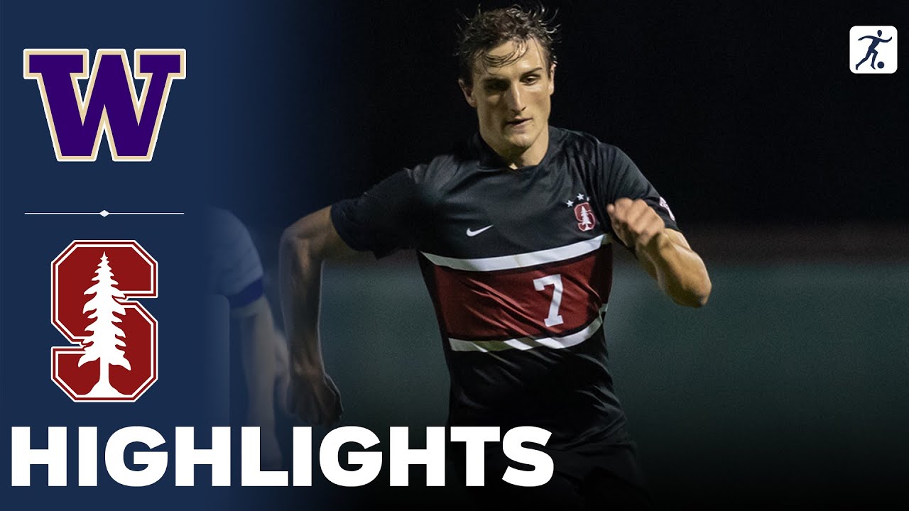 Washington vs Stanford | NCAA College Soccer | Highlights - October 22 ...