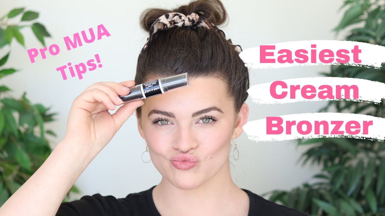 EASY CREAM BRONZER TUTORIAL / drugstore cream bronzer for beginners ...