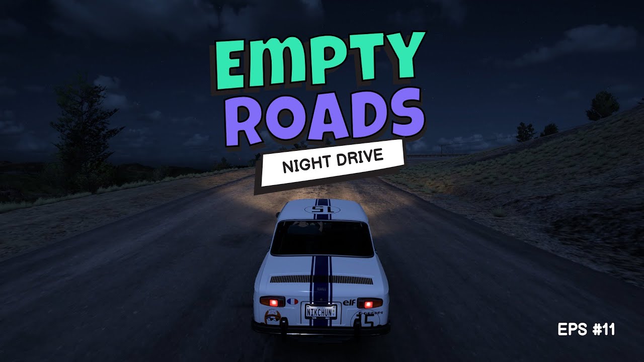 Night Drive: Empty Roads | Relaxing Drive (NO MUSIC) - YouTube