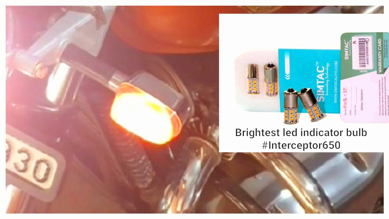 Simtac 360 reflecting led indicator bulb for interceptor650 ...