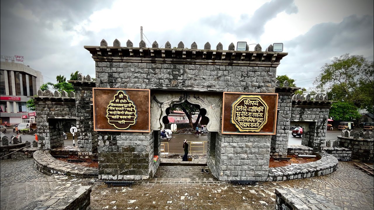 शिवतीर्थाच्या सुशोभीकरणात संभाजी महाराजांची पण राजमुद्रा🚩 #satara # ...