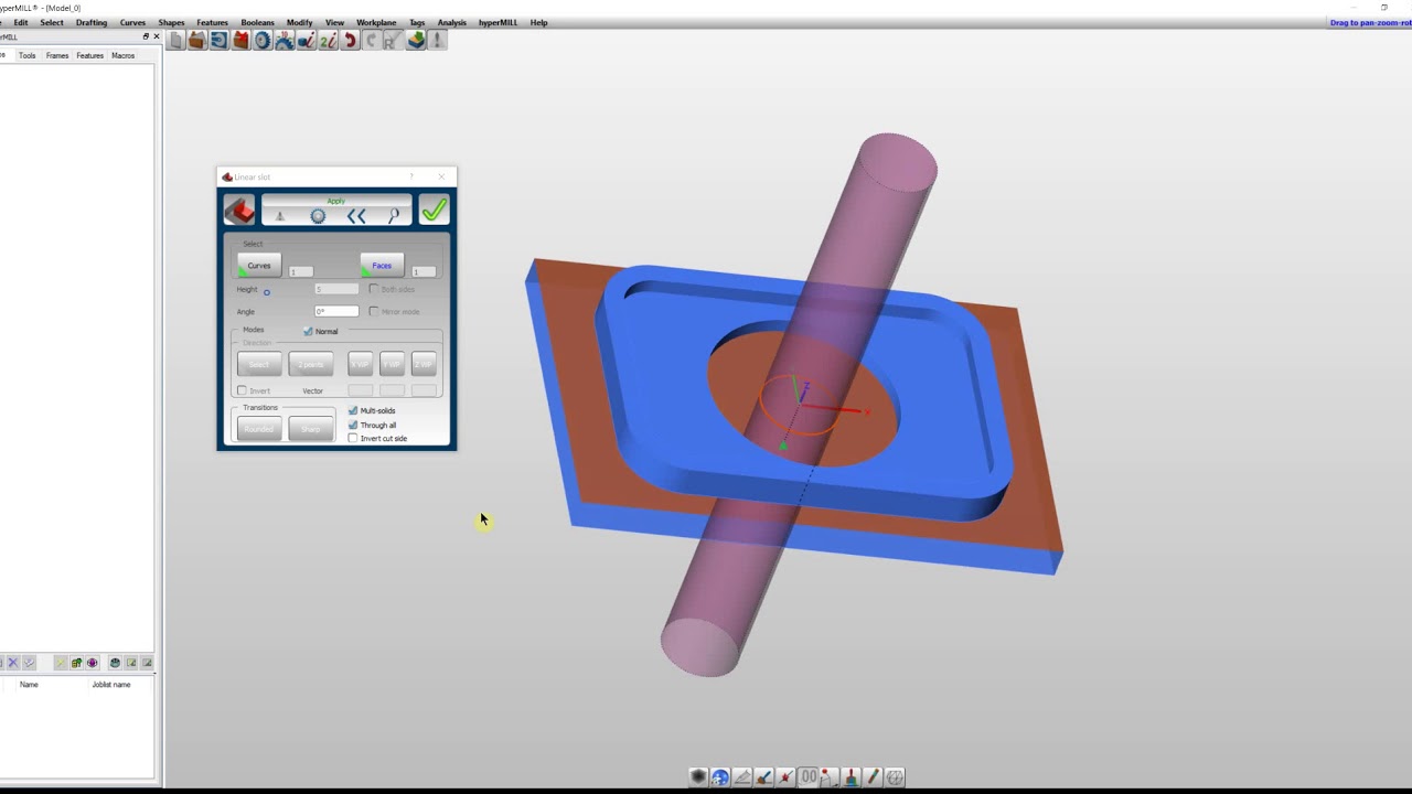 hyperMill 2017 - hyperCAD-S - part design - YouTube
