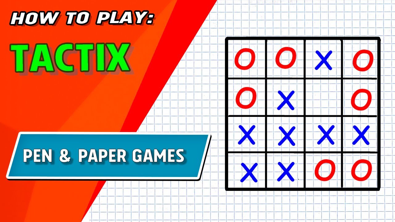 How to play: TacTix (pen and paper game) - YouTube
