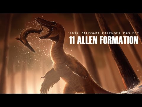 2024 PALEOART CALENDER PROJECT 11 Allen Formation 팔레오아트 캘린더 11 알렌층 ...