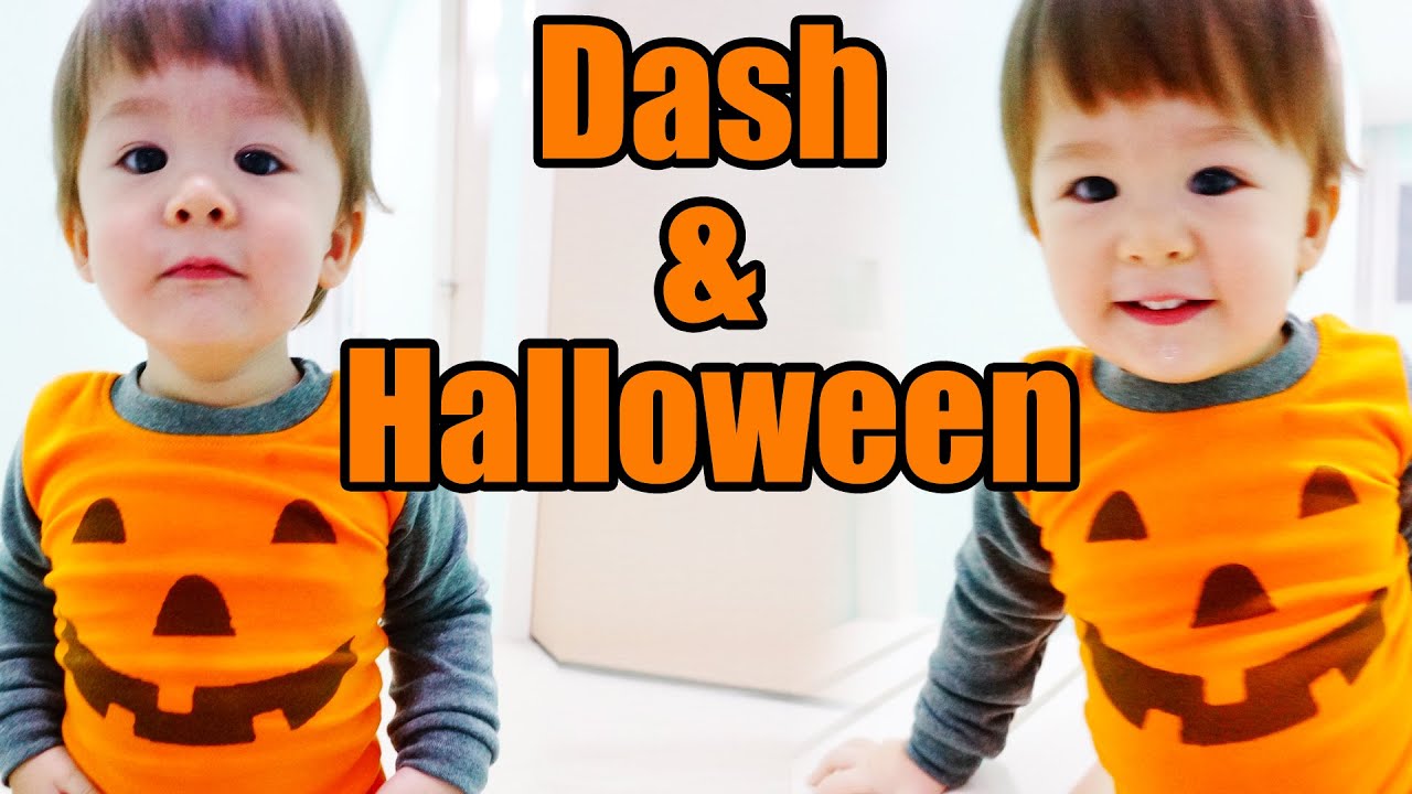 Baby Dash and Halloween (1yr 6m) - YouTube