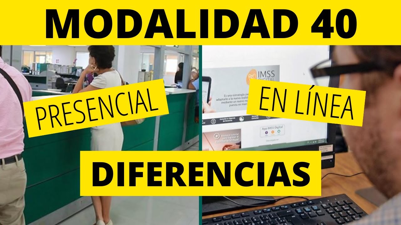 Modalidad 40 presencial o en línea ¿Cuál te conviene más? - YouTube