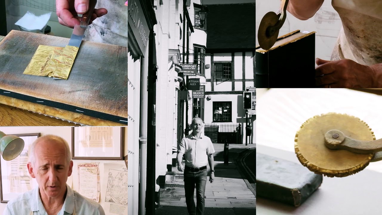 An introduction to traditional gold tooling. - YouTube