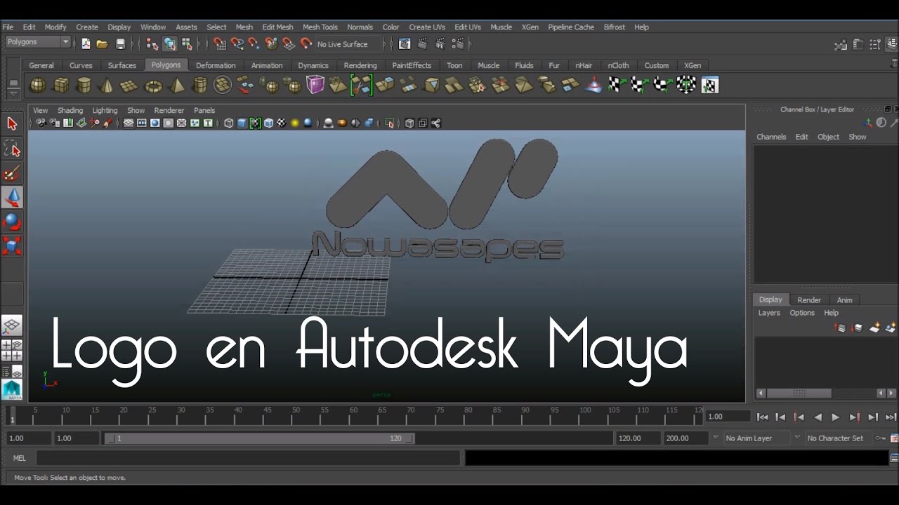 3. Hacer un Logo en Maya - Truco con Adobe Illustrator - YouTube