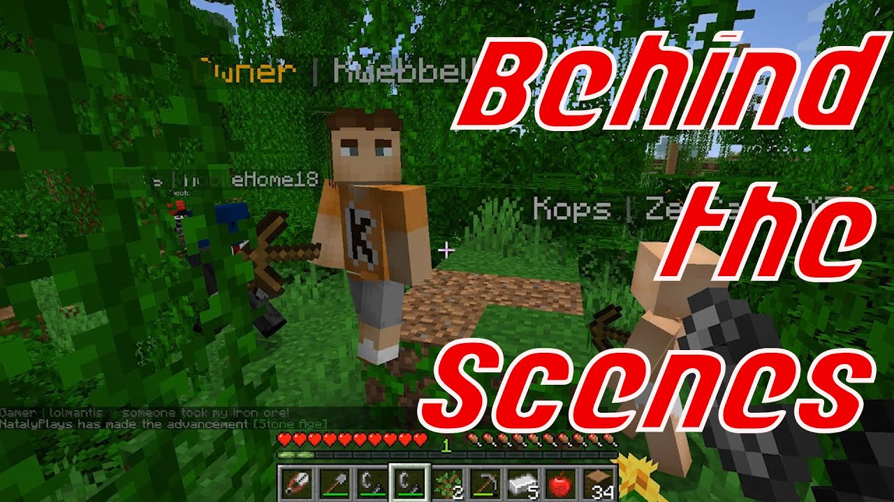 "Chopping Down THE ENTIRE JUNGLE in Minecraft!"- Behind the Scenes with ...