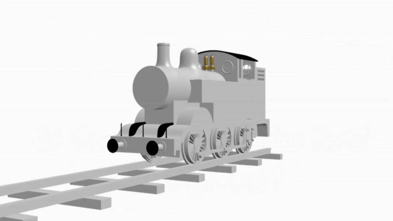 3D Thomas The Tank Engine Model Test 1 - YouTube