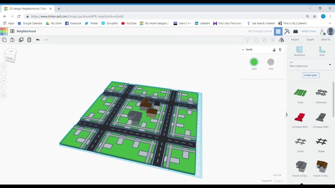 Tinkercad Neighborhood Design - Part 3 - YouTube