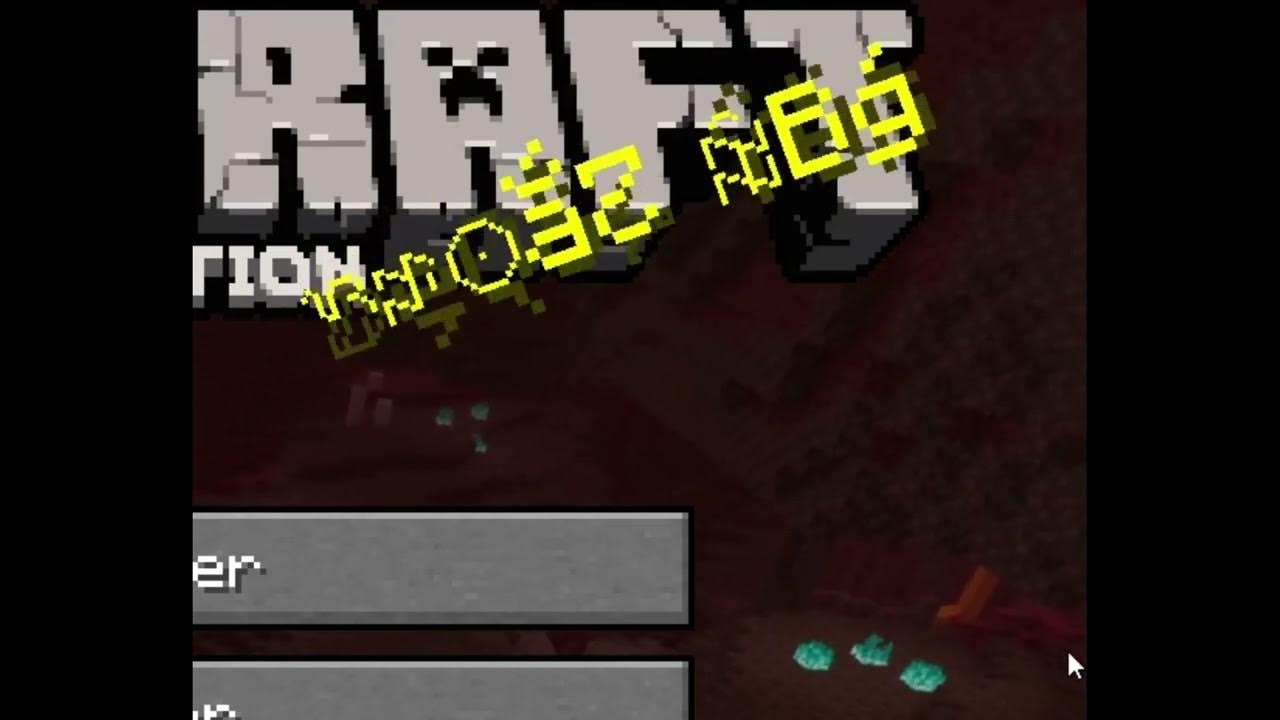 Minecraft glitch text - YouTube