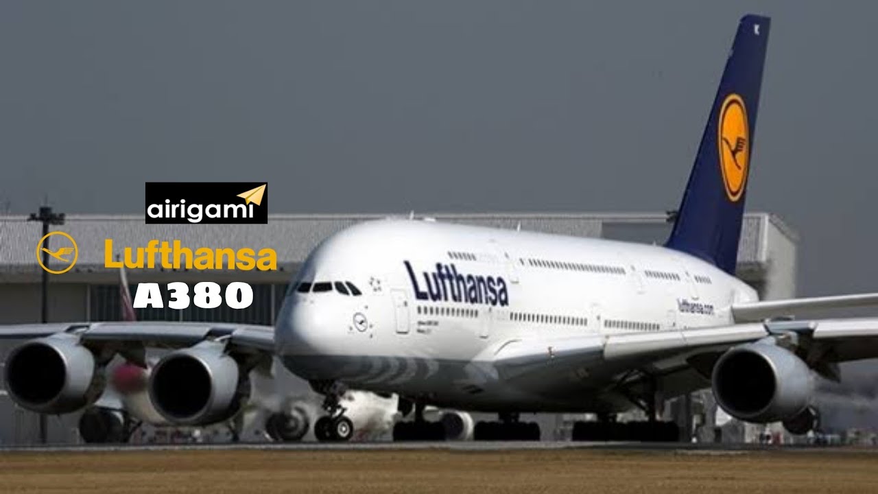 Lufthansa a380-800 || Airigami papercraft plane. - YouTube