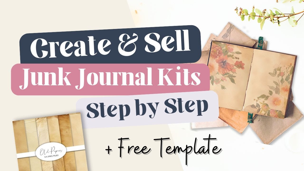 How to Create Junk Journal Pages to Sell Online - Earn Passive Income ...