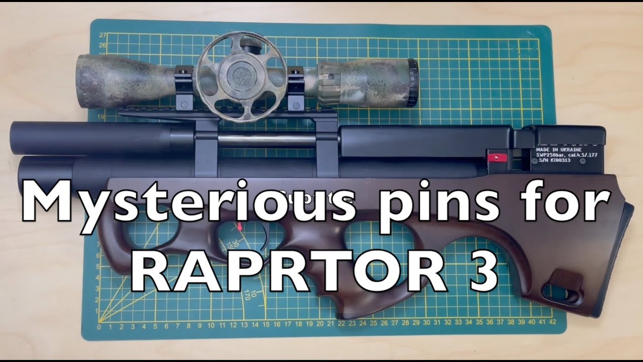 Mysterious pins for Raptor 3 short PCP airgun - YouTube