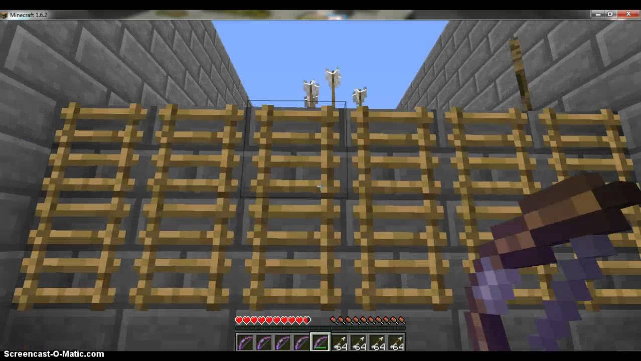 minecraft parkour: bow punch parkour 1 - YouTube