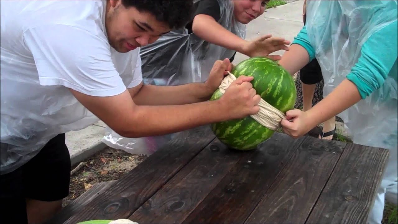 Watermelon Wars Explosion! - YouTube