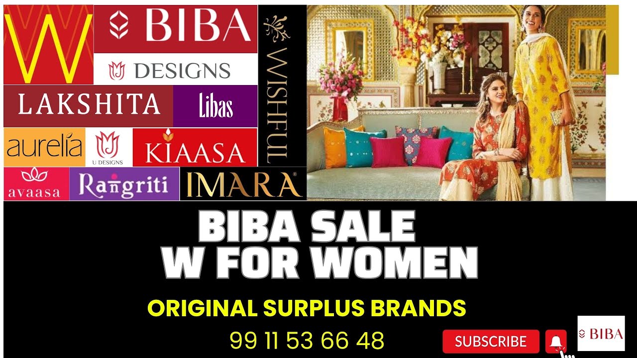 BIBA SALE 90% OFF - BIBA MINOR SALE - W FORWOMEN SALE - Branded Surplus ...