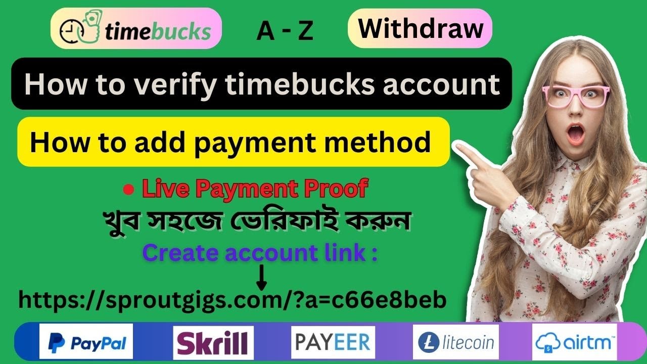 How to withdraw payments from timebucks | how to verify timebucks account | timebucks payment ...